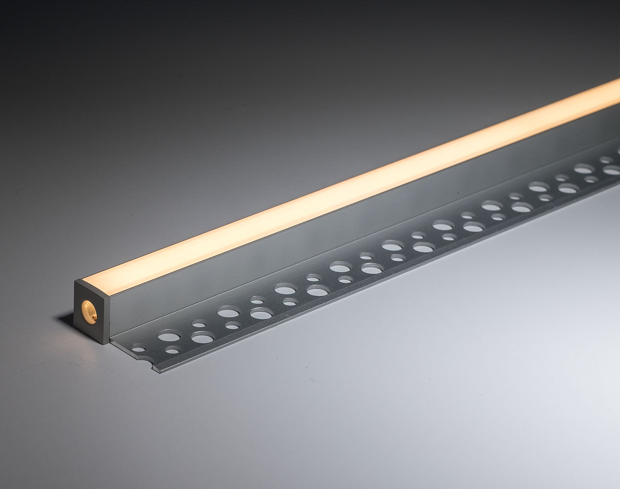 32x13 Plaster in - 2 Metre - Opal Diffuser and End Caps