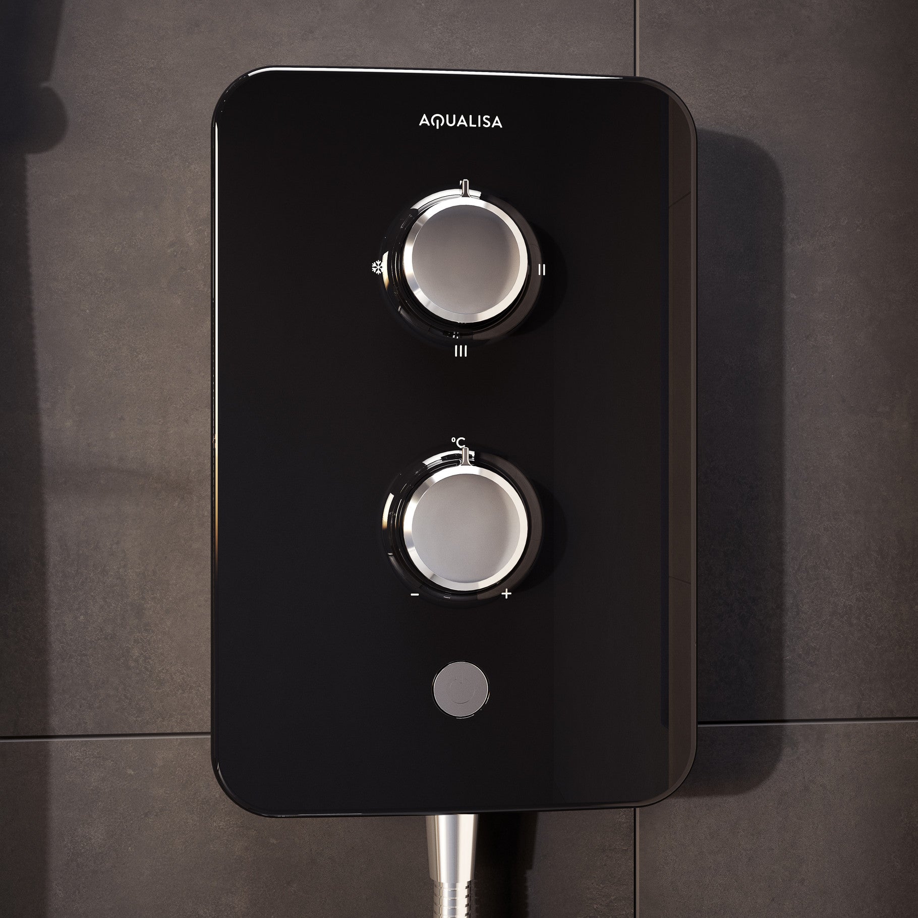 E2 APL Aqualisa Electric shower with 3 Mode Handset 9.5kW Multifit Bla
