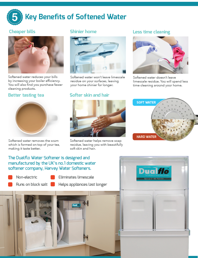 Dualflo Water Softener Block Salt Non Electric Plus Full Bore Installa