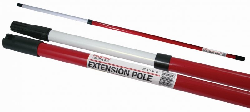 STEEL EXTENSION POLE 3'6"-6'6" WITH INTERNAL TWIST AND LOCK MECHANISM
